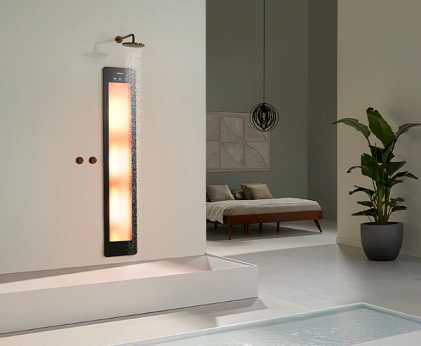 Sunshower Round - Zonlicht en infraroodlicht - Baden+