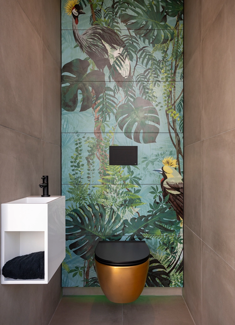 Toilet inspiratie: Jungle toilet - Badkamers Judith Willemsen