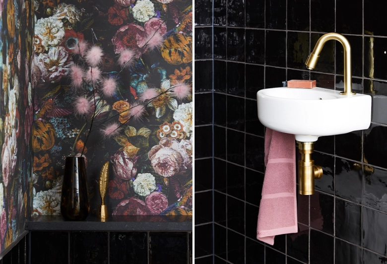 Toilet inspiratie: Wc met behang - Eveleens Sanitair en Verwarming