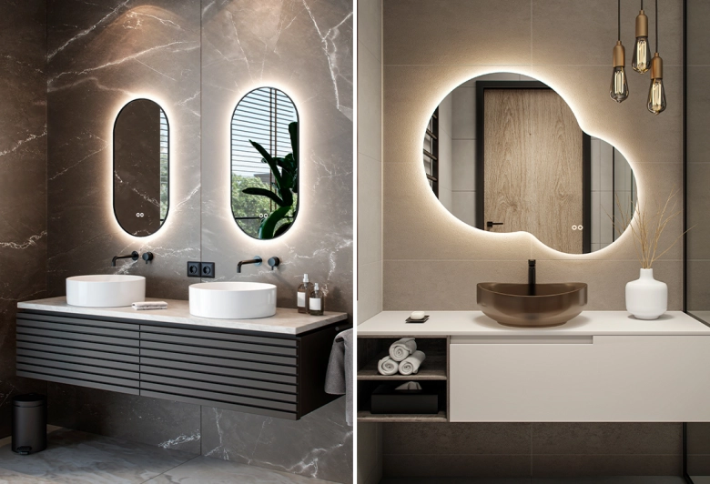 Ronde vormen in de badkamer - Van der Meulen