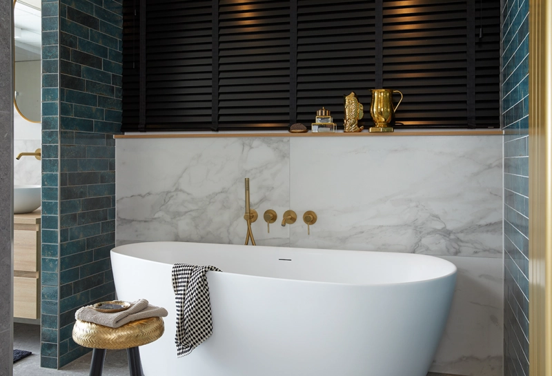 Modern Vintage badkamer - Oude Geerdink tegels & badkamers